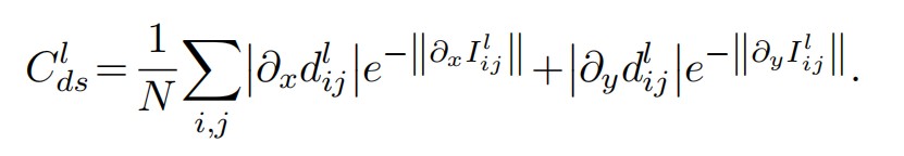 论文阅读＋代码细节解释：Unsupervised Monocular Depth Estimation with Left-Right Consistency(CVPR 2017)_l1 梯度 ...