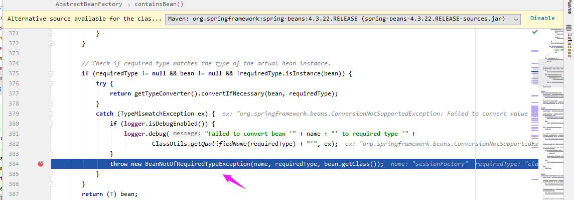 Spring容器中获取SqlSessionFactoryBean类型Bean失败_springboot sqlsessionfactory可 ...