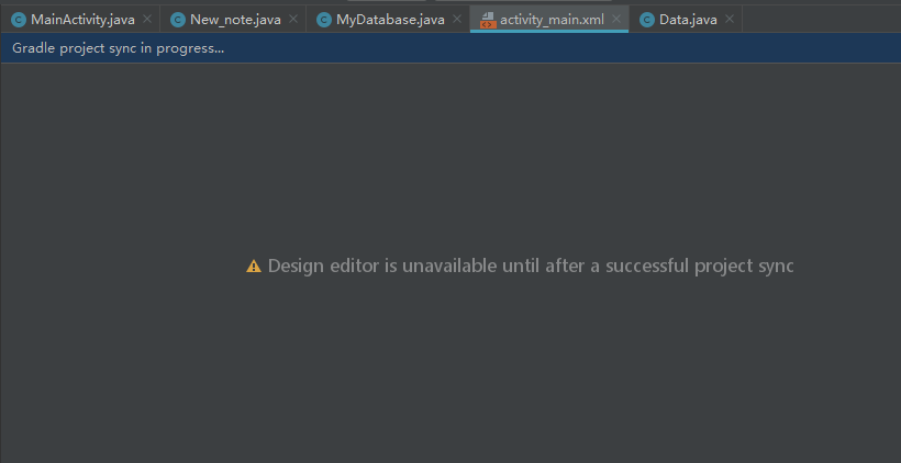 android studio开发的时候出现Design editor is unavailable until after a successful project sync问题的解决方法 ...