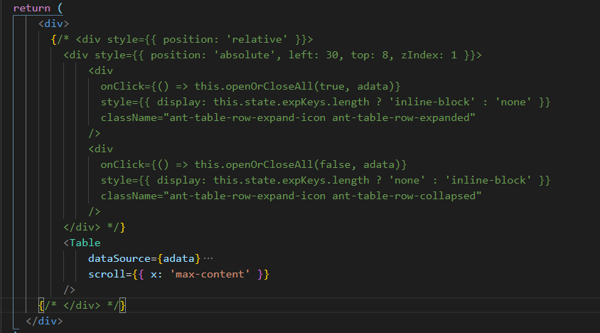 react+antd Table表头按钮一键展开或关闭_react table组件,事件触发展开-CSDN博客