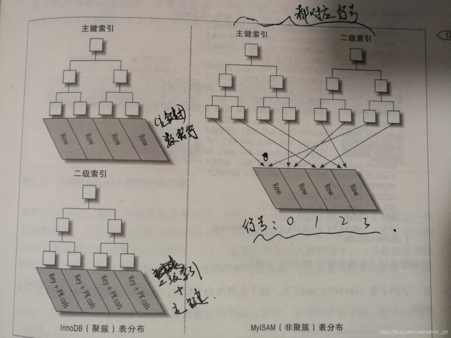 Innodb 聚簇索引和myisam非聚簇索引 Csdn博客