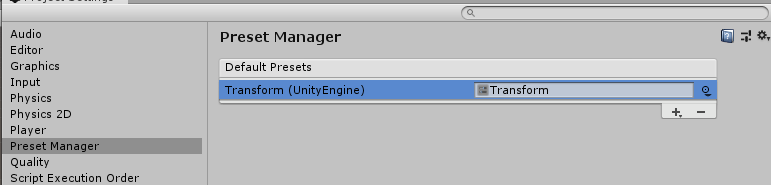 Unity Presets预设 Unity Preset Csdn博客