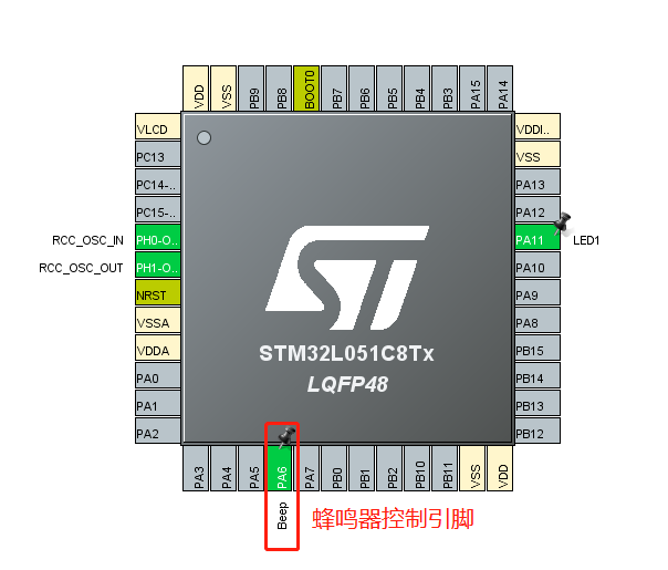 STM32L051使用HAL库操作实例（2）-控制蜂鸣器_stm32蜂鸣器响代码hal-CSDN博客