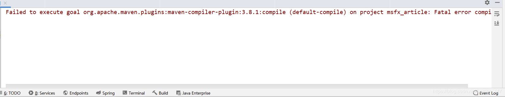 maven进行install时出现Fatal error compiling错误_mvn install fatal error compiling: java.lang.illeg-CSDN博客