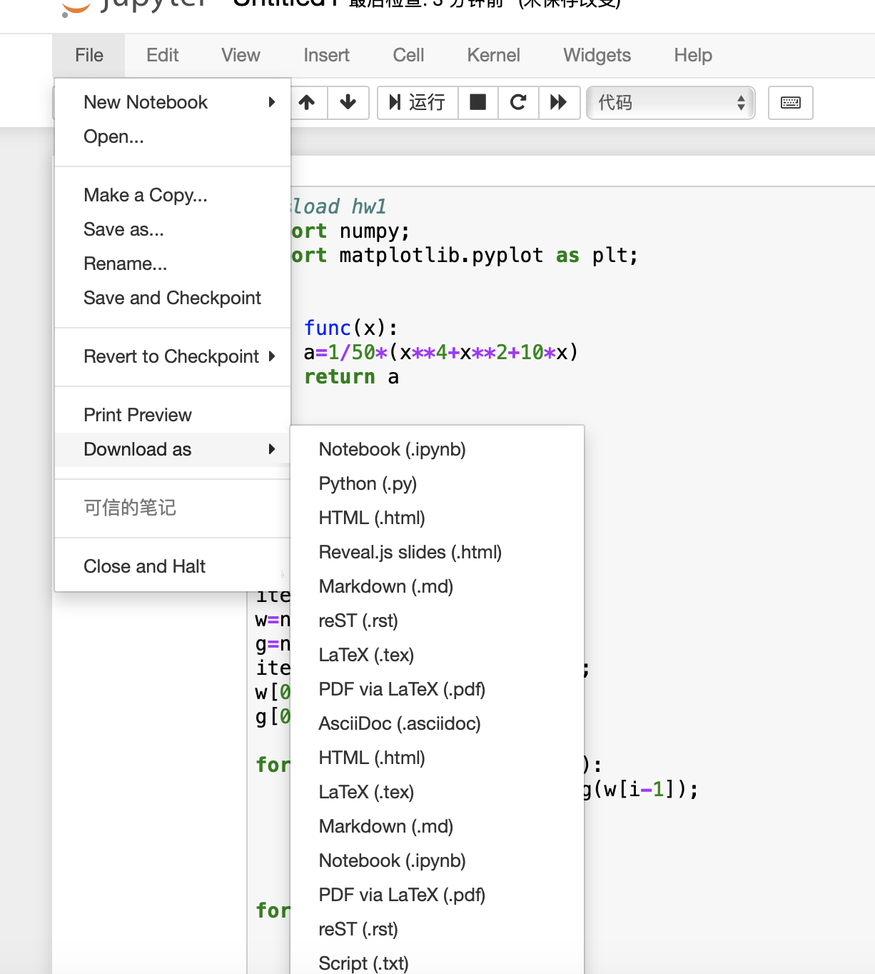 使用jupyter Notebook读取py文件并导出为pdfjupyter Notebook导出py文件 Csdn博客 