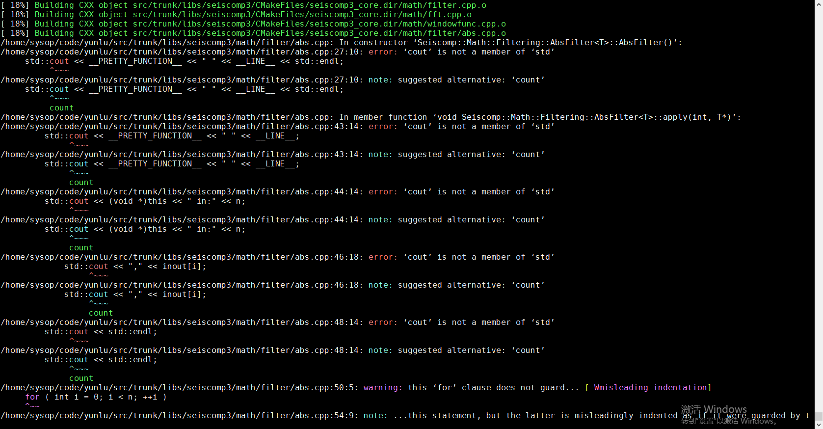 C/C++工程编译常见错误及解决方法_error: ‘cout’ is not a member of ‘std’-CSDN博客