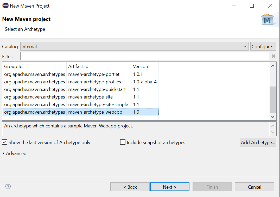 Eclipse 创建Maven项目Select an Archetype为空解决方法_maven select an archetype-CSDN博客