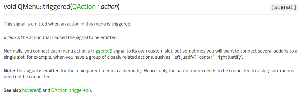 QMenu类传递被触发的QAction_qt c++ menu triggered-CSDN博客