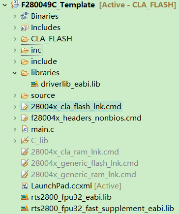 TMS320F280049C 学习笔记14 完善可移植工程_clamath库的添加过程-CSDN博客