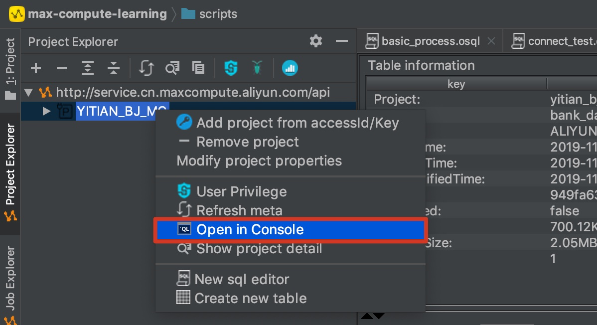MaxCompute Studio数据开发工具的使用_内网maxcompute连接工具-CSDN博客