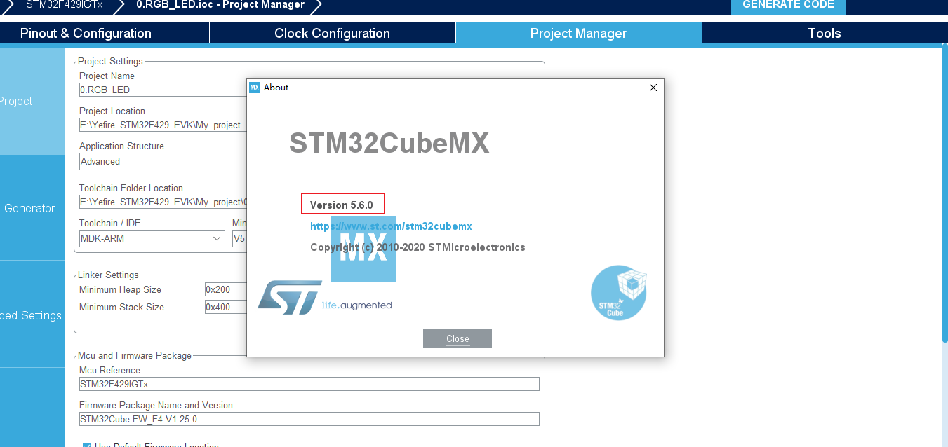 STM32 CubeMx报错 xxx but MDK-ARM V5.27 project generation have a problem_mdk-arm v5.27project ...