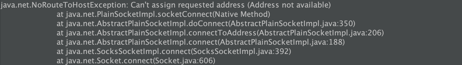 jmeter java.net.NoRouteToHostException: Cannot assign requested address (Address not available ...
