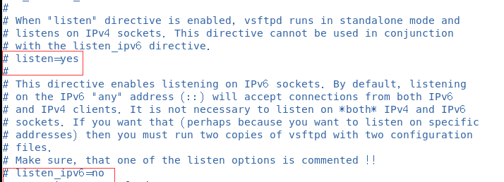 centos7 搭建ftp服务器错误，Job for vsftpd.service failed because the control process exited with error ...