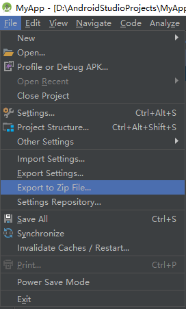 Android Studio导出项目.zip包_androidstudio导出项目zip-CSDN博客