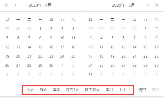 LayUI laydate选择器自定义 快捷选中今天、昨天 、本周、本月等等_laydate.render当前年月-CSDN博客