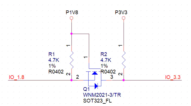 MOS电平转换，1.8V转3.3V，3.3V转1.8V_3.3v转1.8v电平转换-CSDN博客