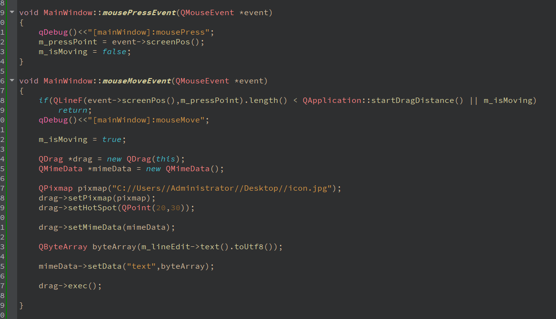 Qt 实现拖放内容 drag - drop 【简单明了】_qt drag drop-CSDN博客