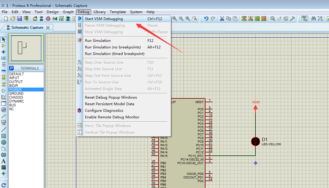 Proteus 8.7 MODELS文件夹与第一个简单仿真STM32（stm32f103）_edit terminal label-CSDN博客