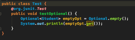 关于报错：java.util.NoSuchElementException: No value present - 编程宝典