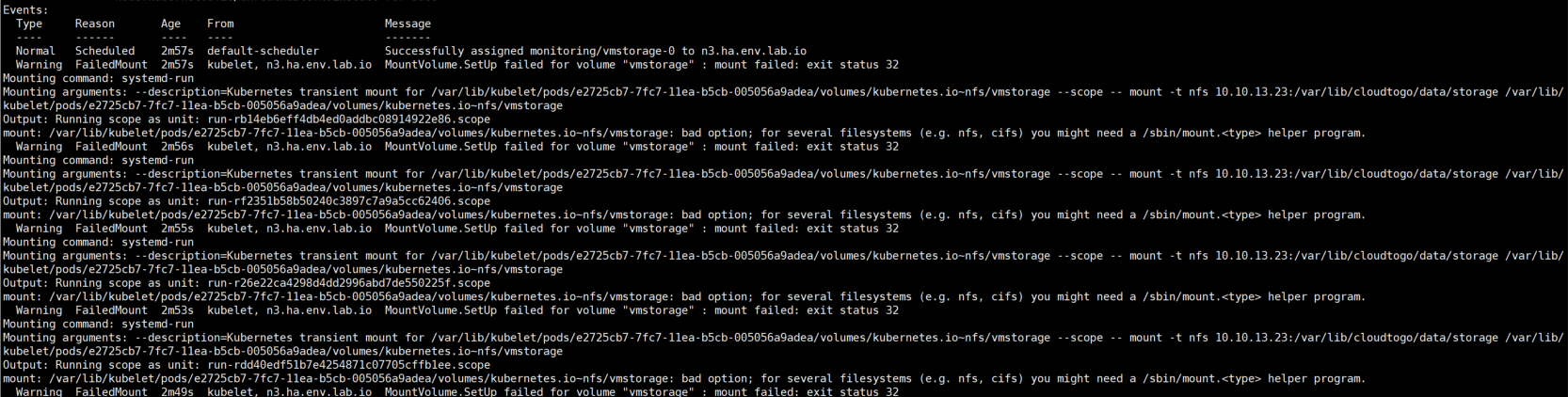 k8s - nfs 绑定的pod一直处于ContainerCreating状态_nfs 显示containercreating状态-CSDN博客