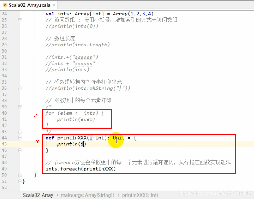 Scala数组遍历:使用for和foreachscala 遍历listrow Csdn博客