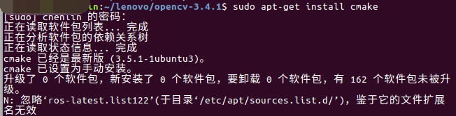 ROS学习【16】-----Ubuntu16.04下openCV的安装及配置_ros opencv下载-CSDN博客