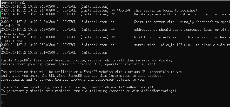 How MONGODB start-stop service! ! ! - Programmer Sought
