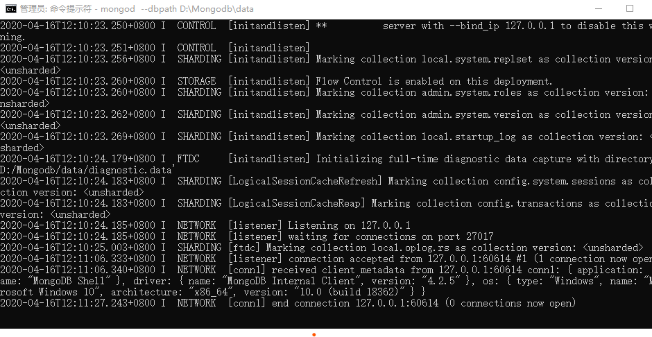 How MONGODB start-stop service! ! ! - Programmer Sought