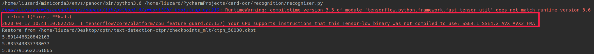 Tensorflow针对CPU的编译优化加速-解决Not compiled to use: SSE4.1 SSE4.2 AVX AVX2 FMA_to enable the following ...