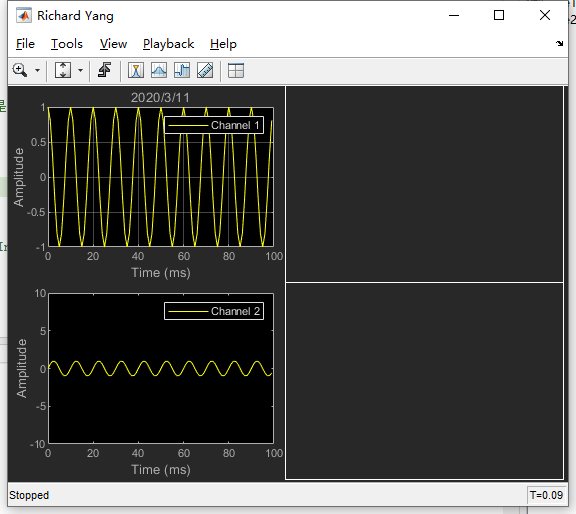 Matlab2019b中的信号实时显示（dsp.TimeScope）详细配置_matlab dsp工具显示设置-CSDN博客