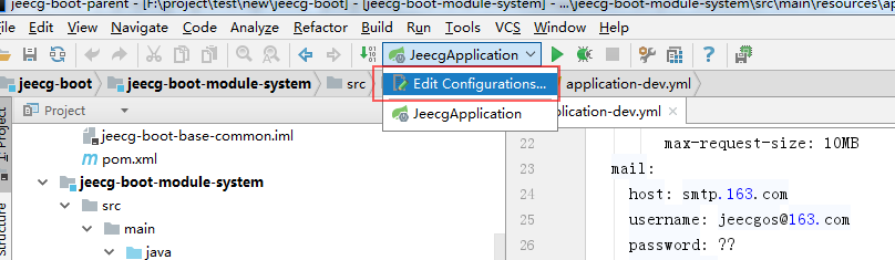 jeecg-boot框架：使用IntelliJ IDEA导入后端项目并启动_idea如何启动jeecg-boot-master-CSDN博客