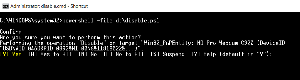 Windows中如何通过PowerShell脚本开关摄像头_yushulx的博客-CSDN博客