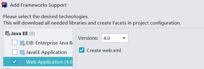 IDEA中add framework support时没有 JavaEE 以及 WebApplication_addframework support没有javaee-CSDN博客