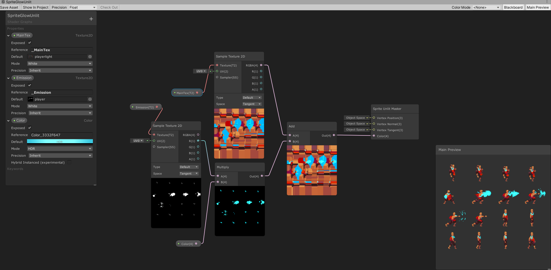 Unity-ShaderGraph制作2D动画精灵发光_unity2d shader 发光-CSDN博客