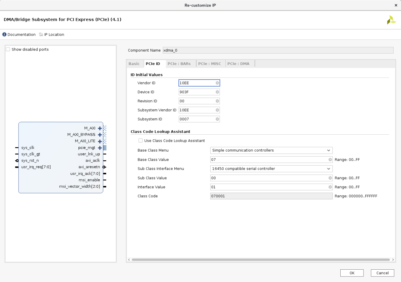XILINX DMA/Bridge Subsystem for PCI Express （XDMA）笔记2(基于VU9P FPGA)_pcie to dma bypass interface ...