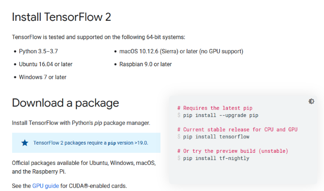 2020/4/18Python 安装教程 TensorFlow安装错误解决方法集合_python2 pip 安装tensorflow2报错 ...