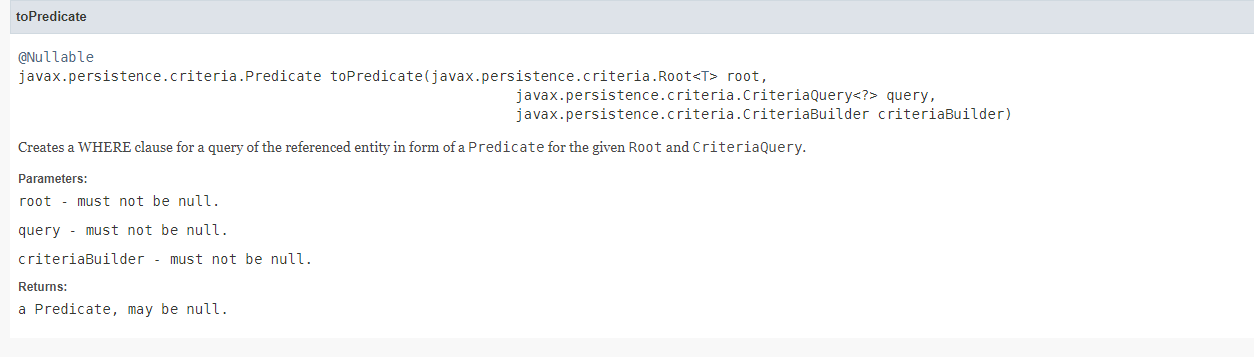Spring之Specification复杂查询和Criteria查询_spring specification-CSDN博客