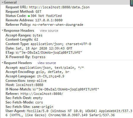 http状态码304_axios中的304状态码会走到.then中码-CSDN博客