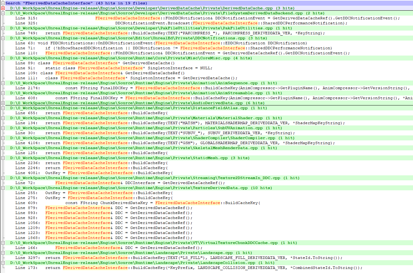 【UE4源代码观察】观察DDC（DerivedDataCache）_derived data cache-CSDN博客