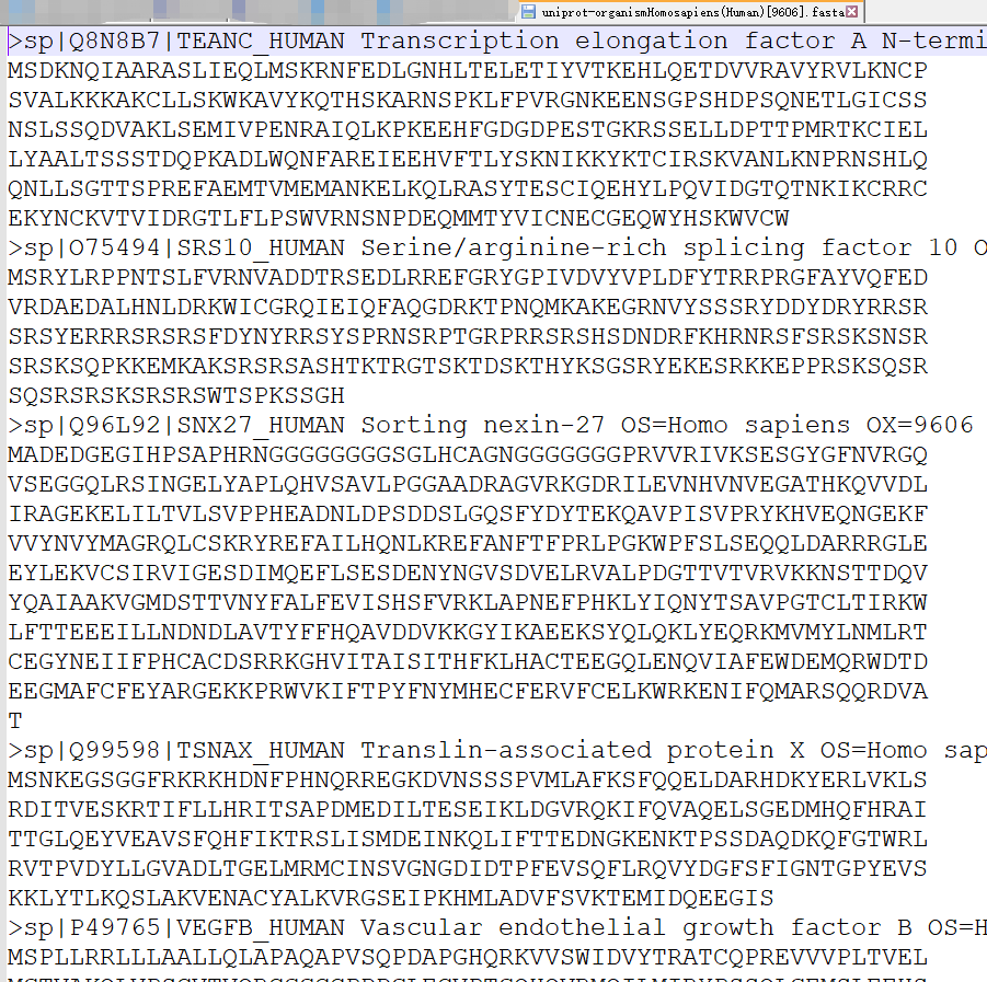 计算蛋白描述符——uniprot 批量下载蛋白fasta文件_已知蛋白质id 批量下载fasta-CSDN博客