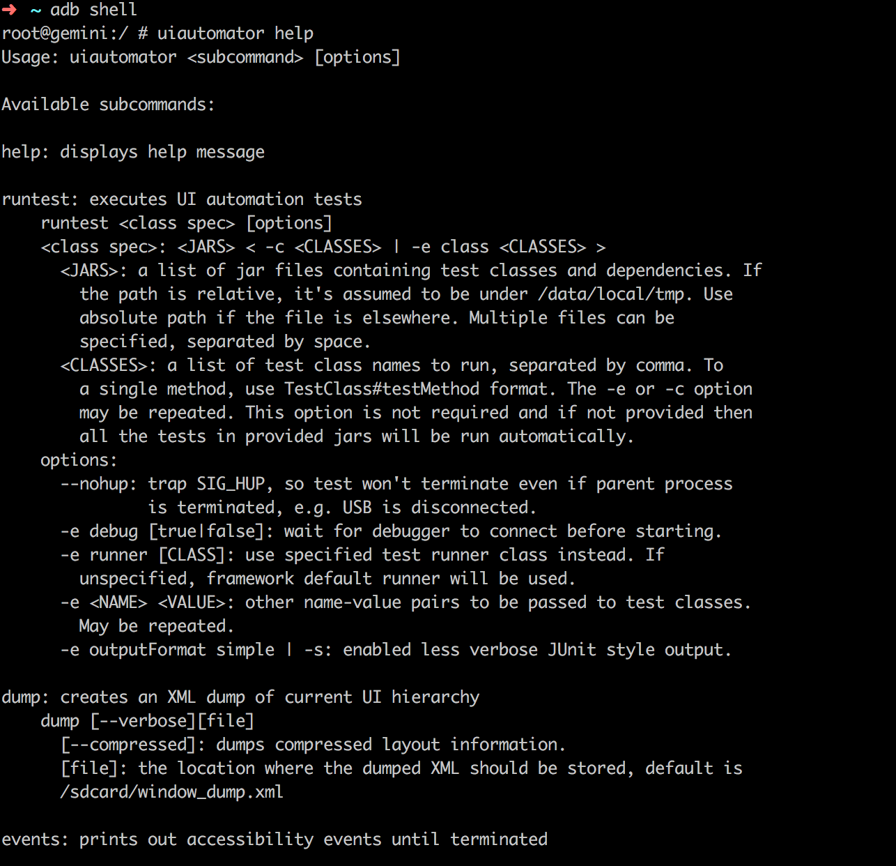 uiautomator执行命令详解_adb uiautomator-CSDN博客