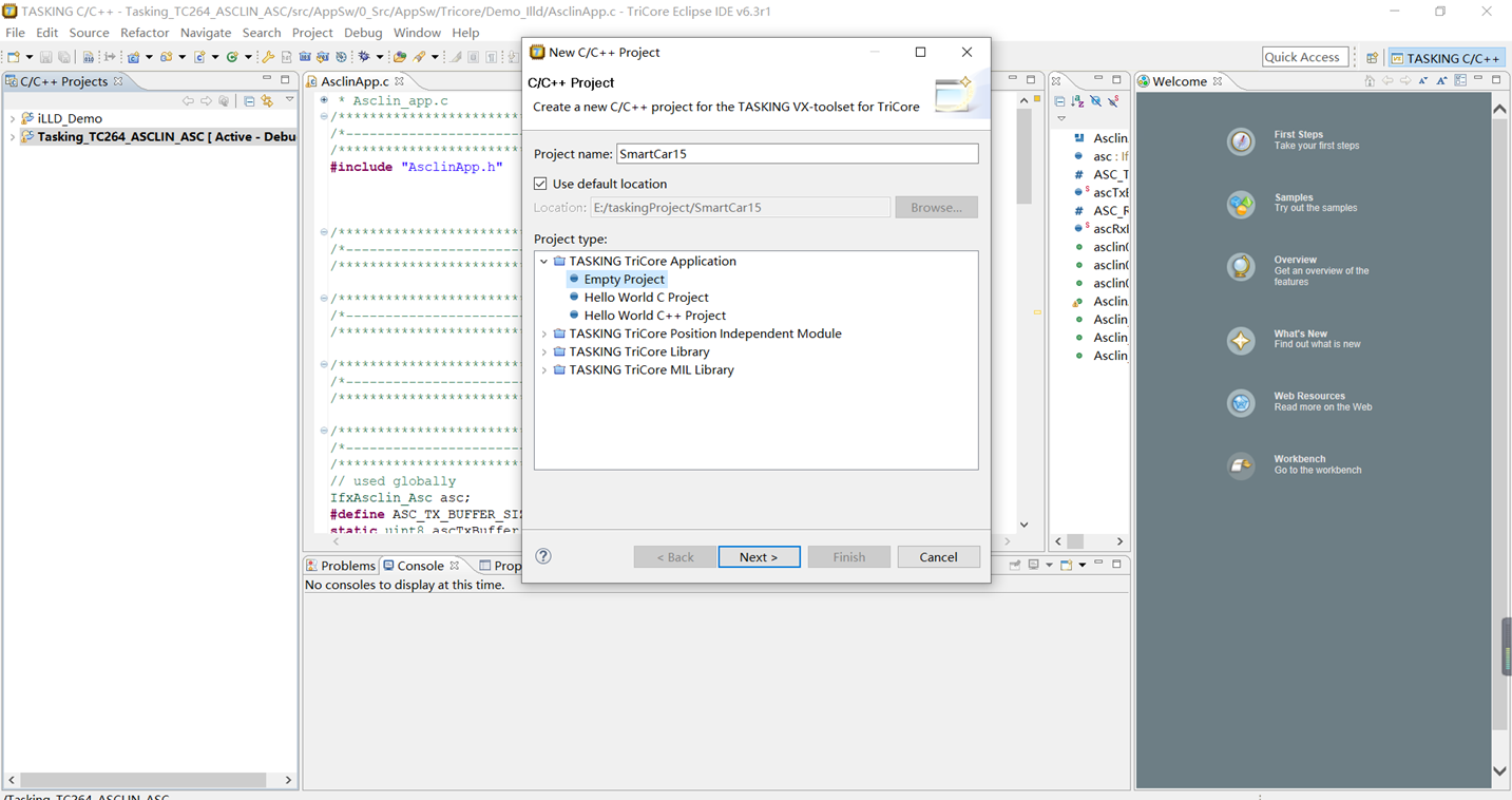 Tasking新建工程以及添加自己的程序_tasking4.2新建工程-CSDN博客