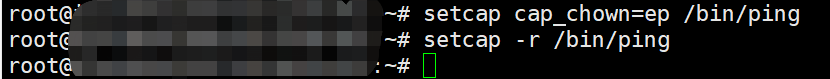 Failed to set capabilities on file `/bin/ping' (Invalid argument) The value of the capability ...