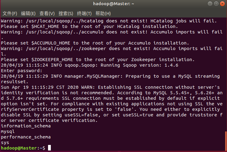 Sqoop报错sqoop Error Manager Catalogquerymanager Failed To List Databases Java Sql Sqlexception