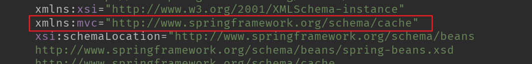 spring-mvc.xml报The matching wildcard is strict, but no declaration can be found for element 'mvc ...