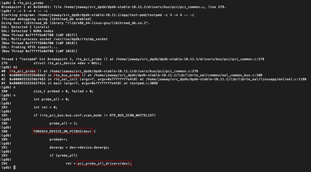 DPDK学习记录6 - eth dev初始化2之rte_eal_init_eal: bus (pci) probe failed-CSDN博客