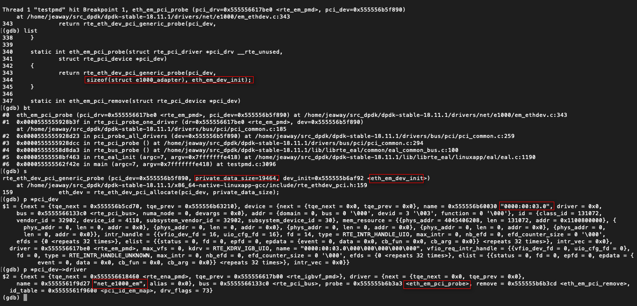 DPDK学习记录6 - eth dev初始化2之rte_eal_init_eal: bus (pci) probe failed-CSDN博客
