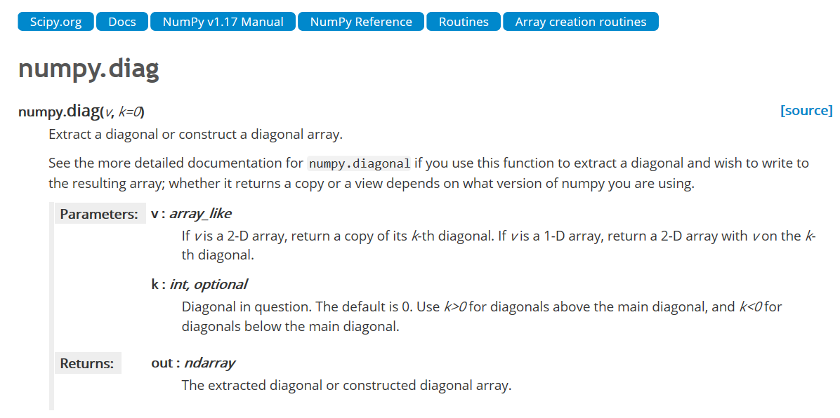 numpy.diag()函数使用详解_numpy diag-CSDN博客