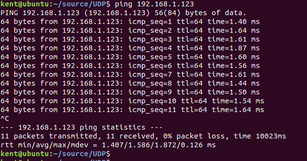 虚拟机ubuntu和开发板UDP Socket通信实例_ubuntu命令行收发udp-CSDN博客