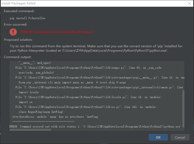PIP Install Win32GUI installation error solution - Programmer Sought